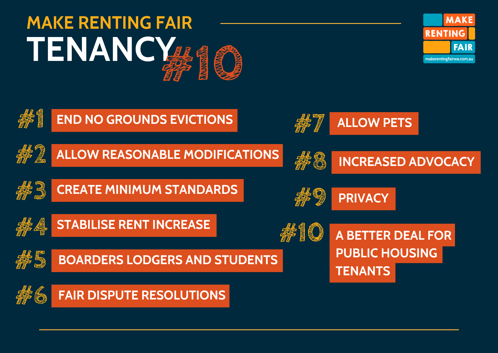 Our Vision - Make Renting Fair WA